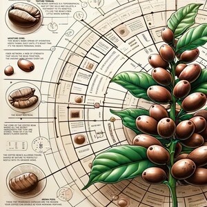 Life Cycle of Beans 1 Original Coffee Poster Colorful Amazing Art ...