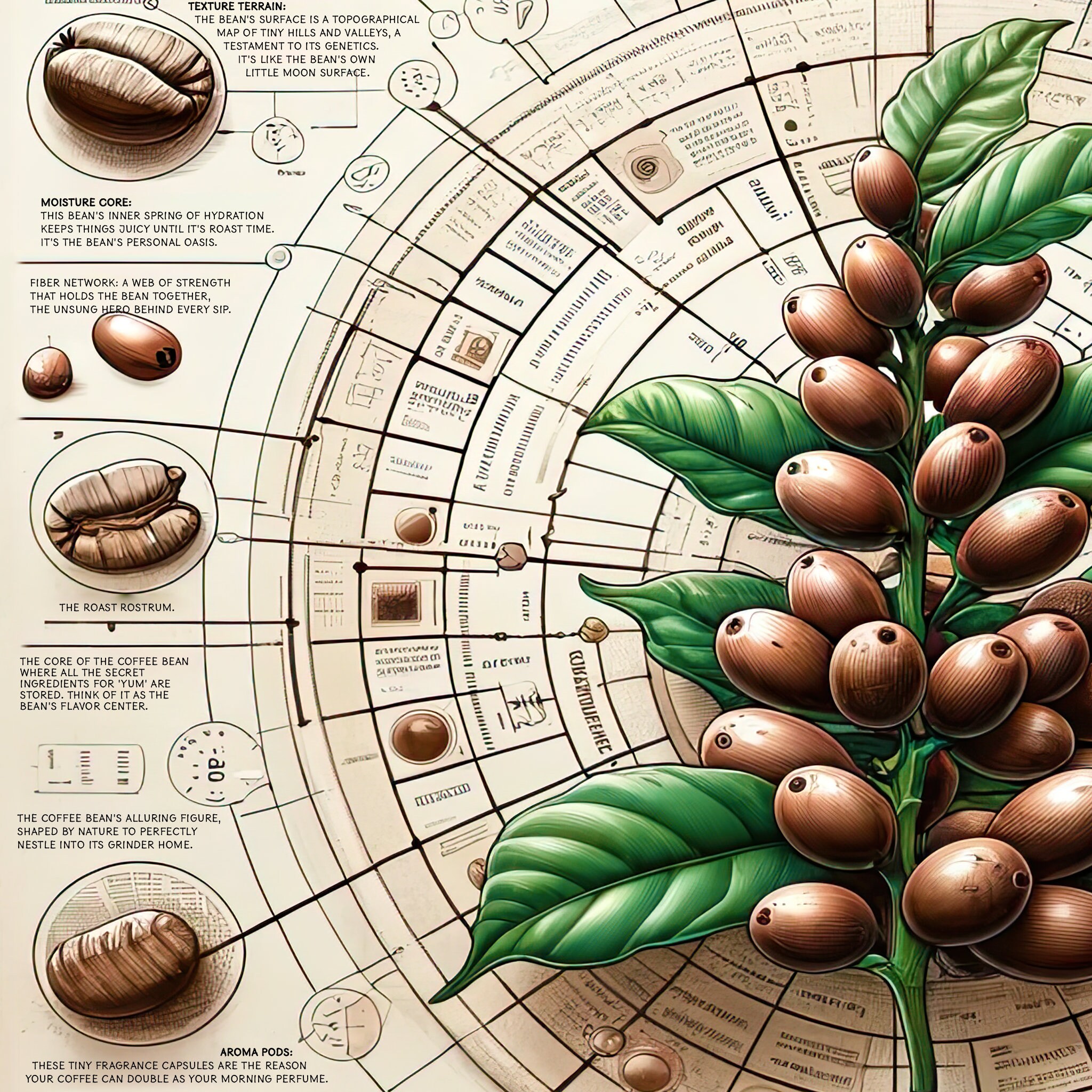 Life Cycle of Beans 1 | Original Coffee Poster | Colorful Amazing Art ...