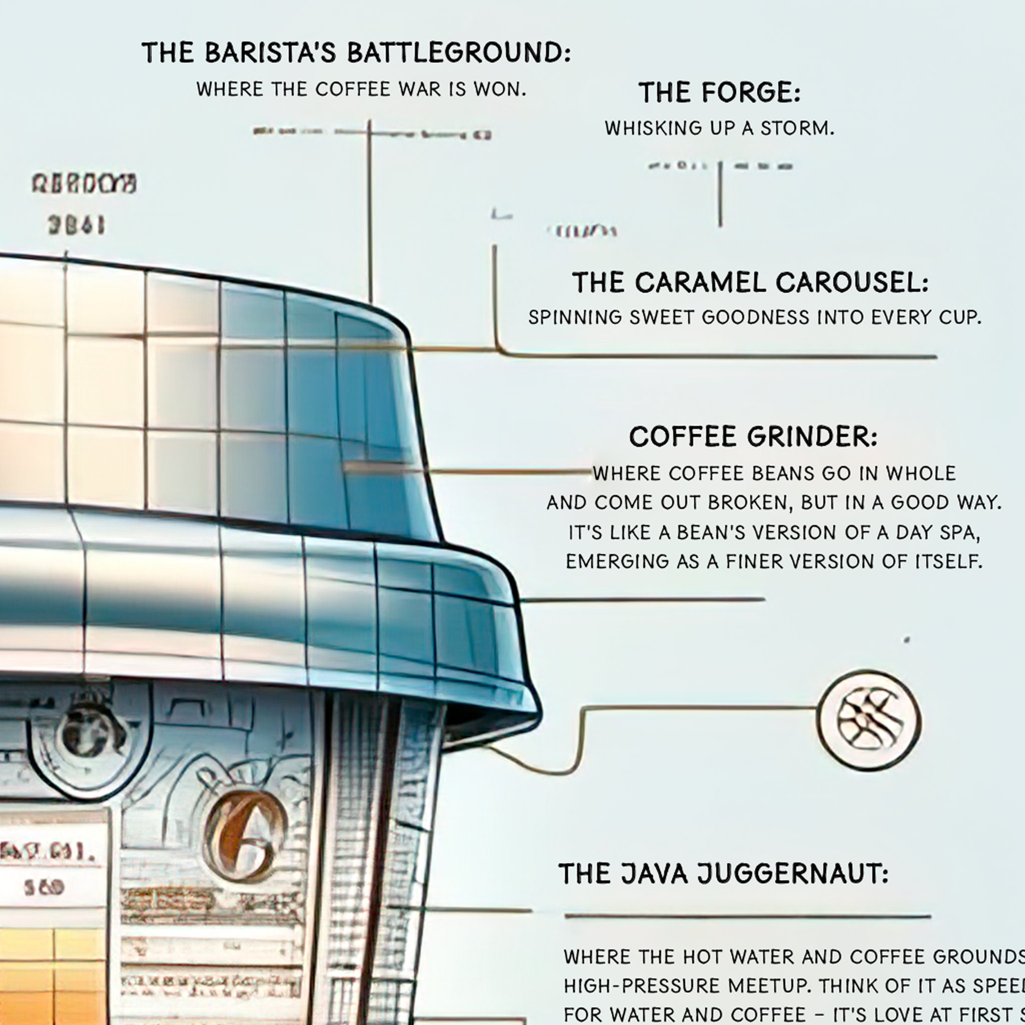 Anatomy of Coffee 2 | Original Coffee Poster | Colorful Amazing Art ...
