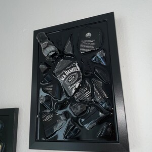 Jack Daniels Broken Bottle Art - Etsy