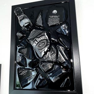 Jack Daniels Broken Bottle Art - Etsy