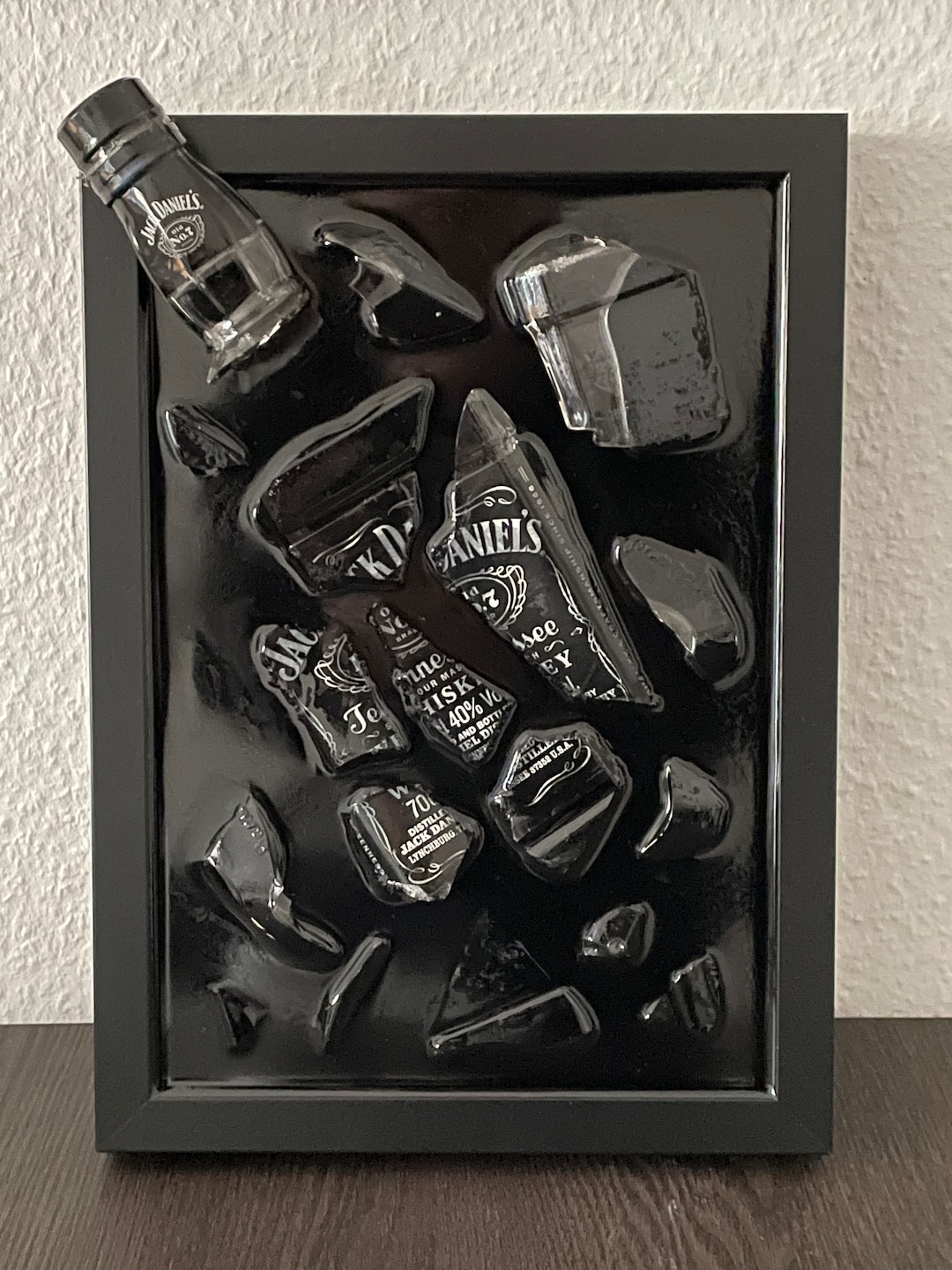 Jack Daniels Broken Bottle Art - Etsy