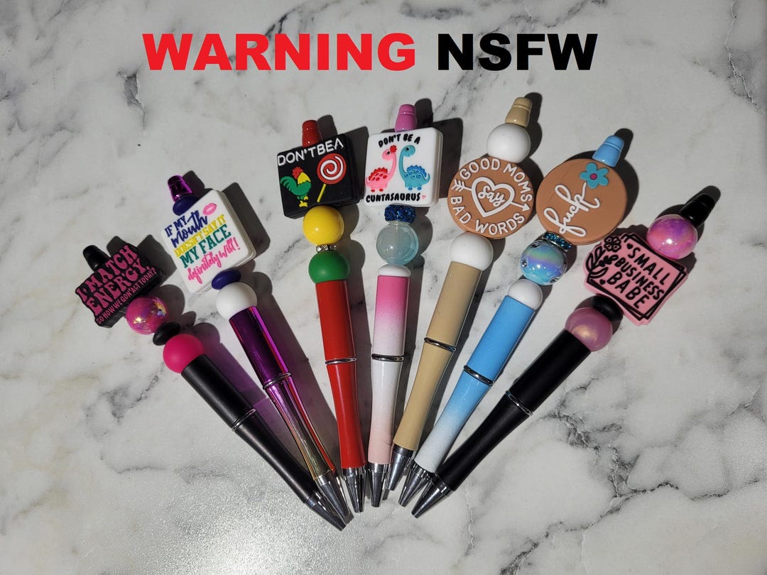 Custom Beaded Pens, NSFW Inspired Pens, Best Friend Gift, Birthday ...