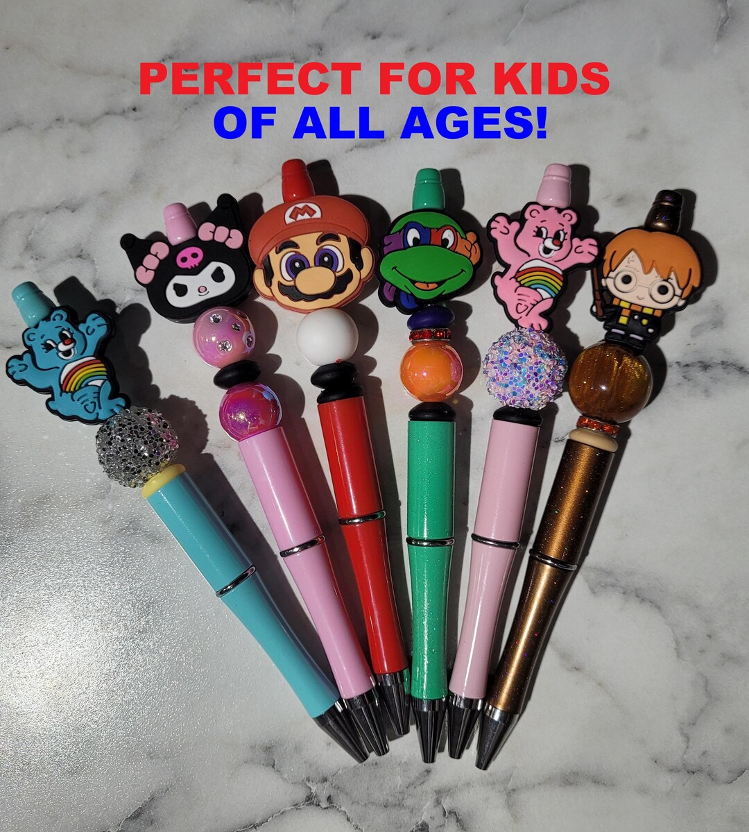 Custom Beaded Pens, Cartoon Character Inspired Pens, Best Friend ...