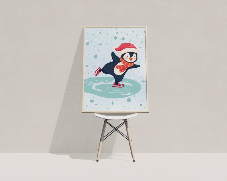 Personalized Penguin Wall Art, Baby Penguin Poster, Set of 3 Wall Art ...