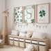 Personalized 4-leaf Clover Nursery Wall Art – Green Clover Themed 3 ...