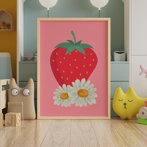 Personalized Strawberry Dreams Trio for Girl's Room | Customizable ...