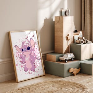 Personalized Lilo & Stitch Nursery Wall Art | Cute Disney Set of 3 ...