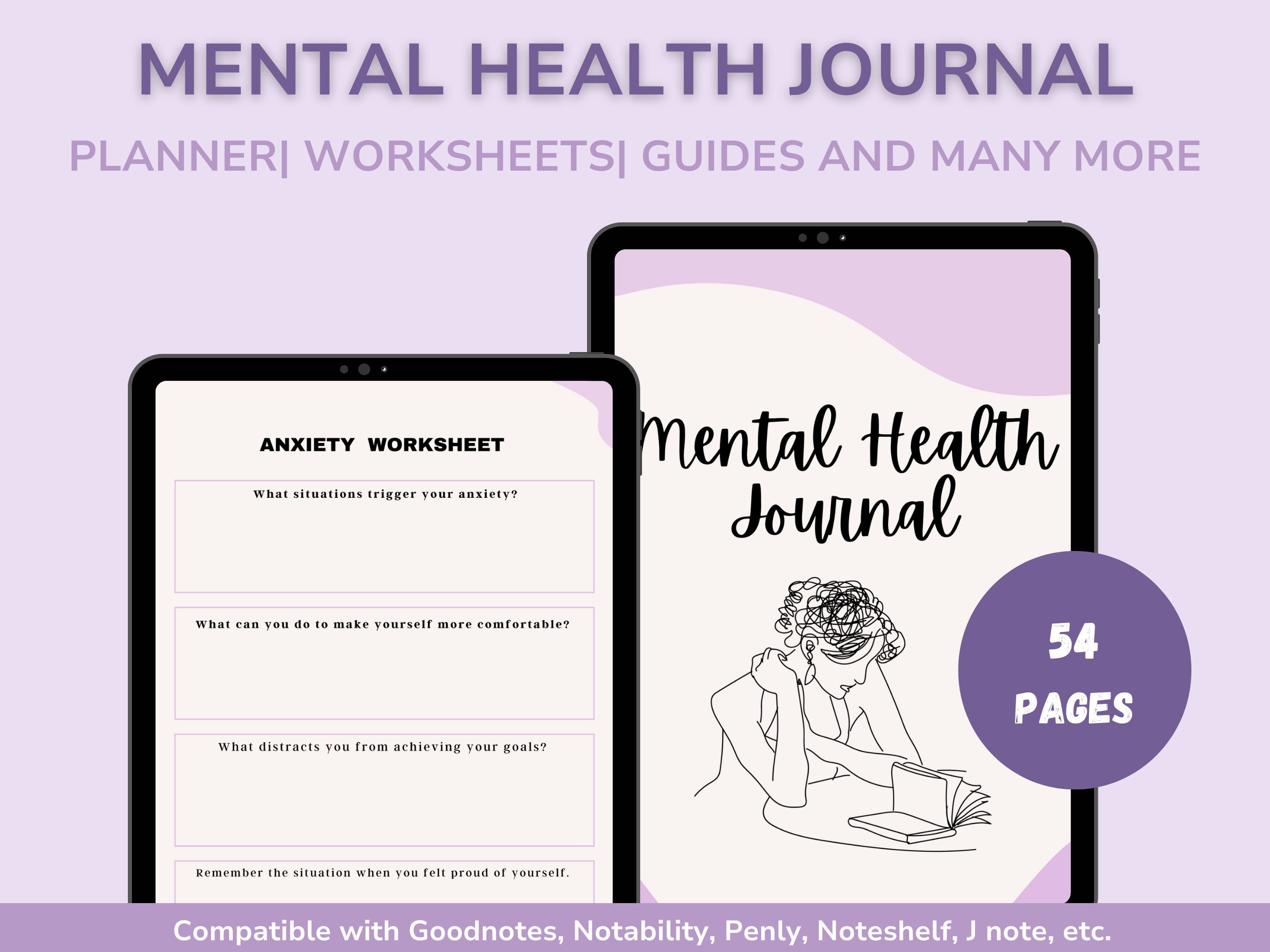 The Ultimate Mental Health Kit Bundle Good Notes Digital Planner 2024 ...