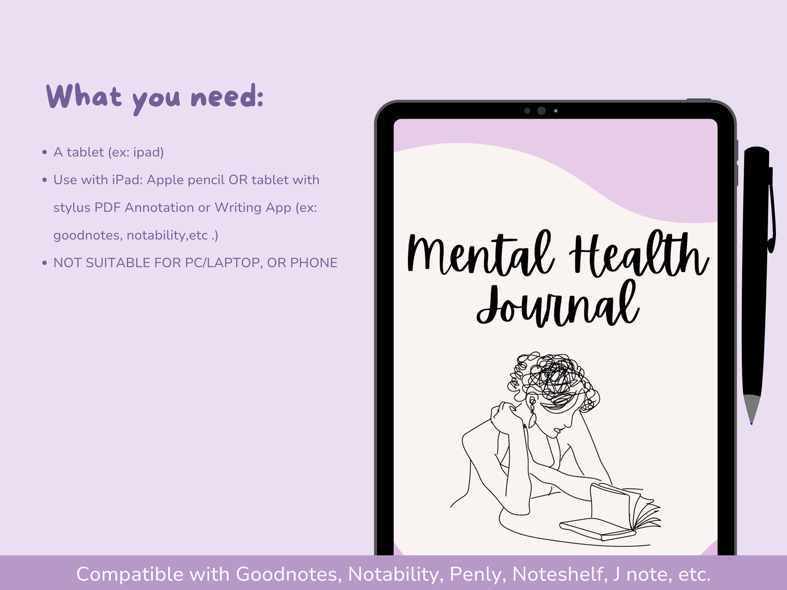 The Ultimate Mental Health Kit Bundle Good Notes Digital Planner 2024 ...