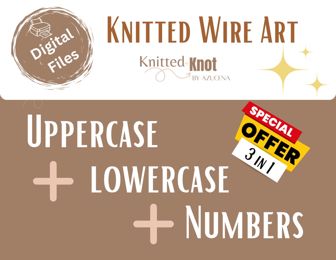 Wire Alphabets and Numbers, Printable Template for Wire Art. Uppercase ...