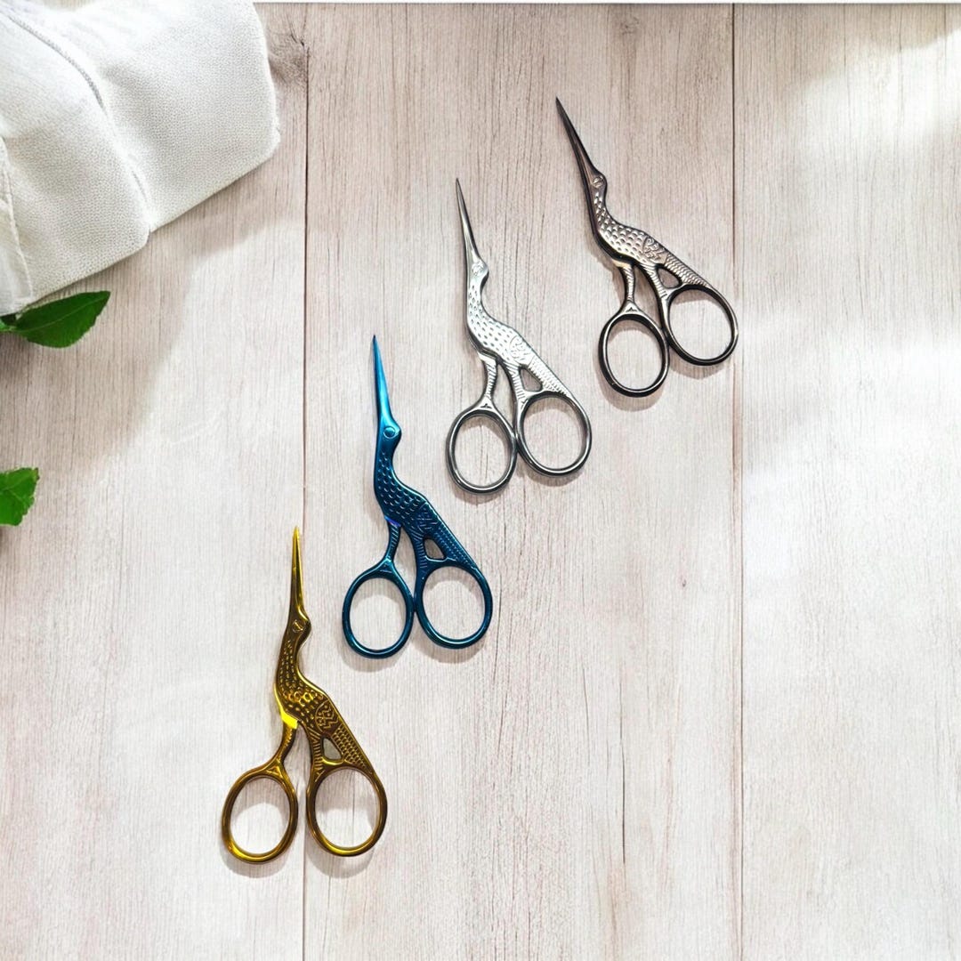 Hummingbird Yarn Scissors | Gilded Crane Shears | Sharp Yarn Cutters ...