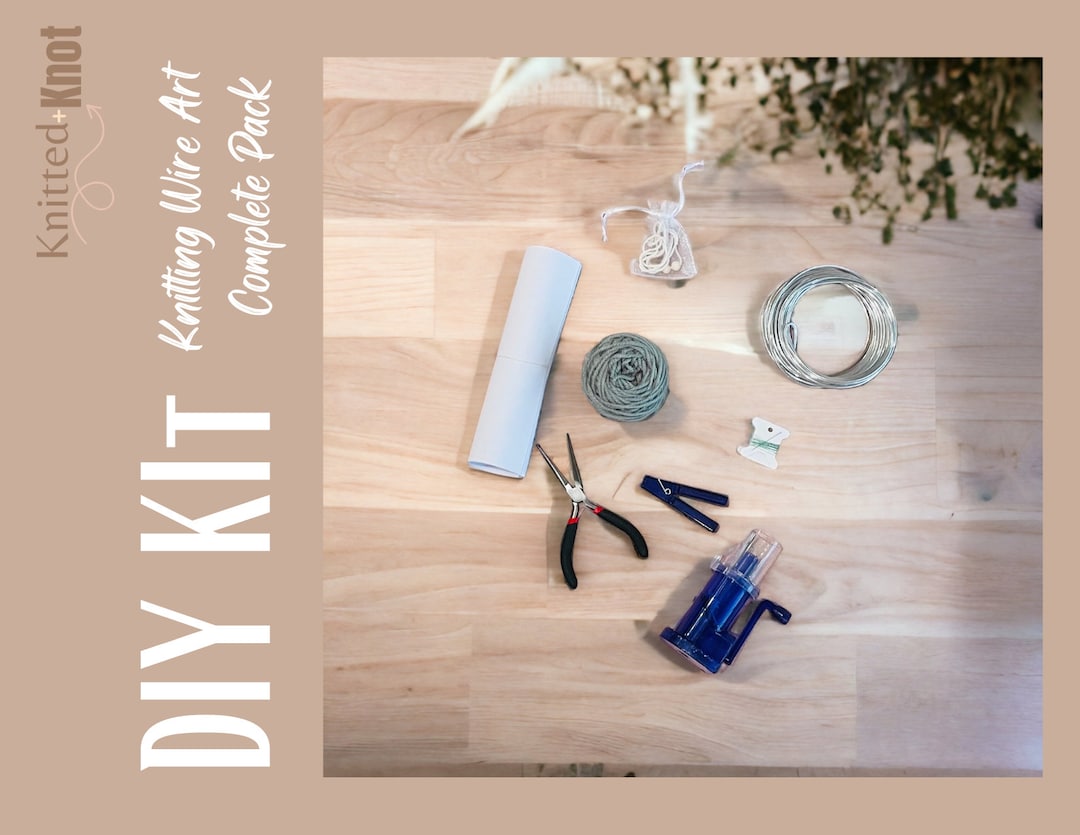 DIY Wire Art Kit, I-cord Set for Yarn, Complete Tricotin Knitter ...