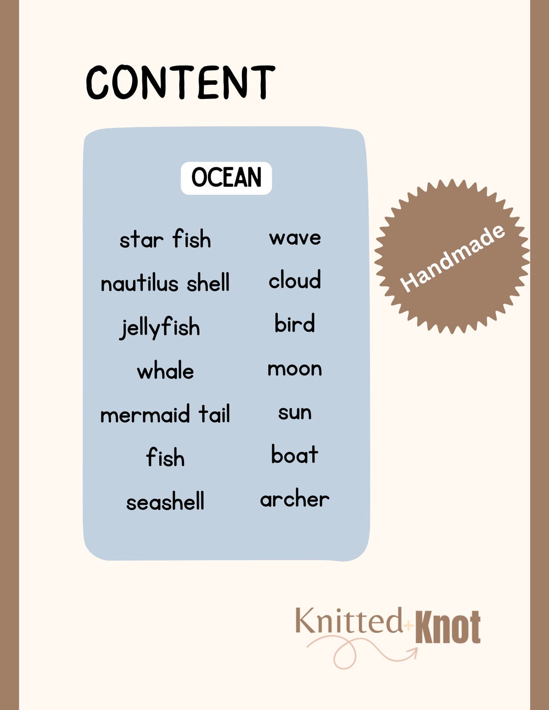 Ocean Animals Wire Templates, Drawings Knitted Wire Art Class, PDF ...