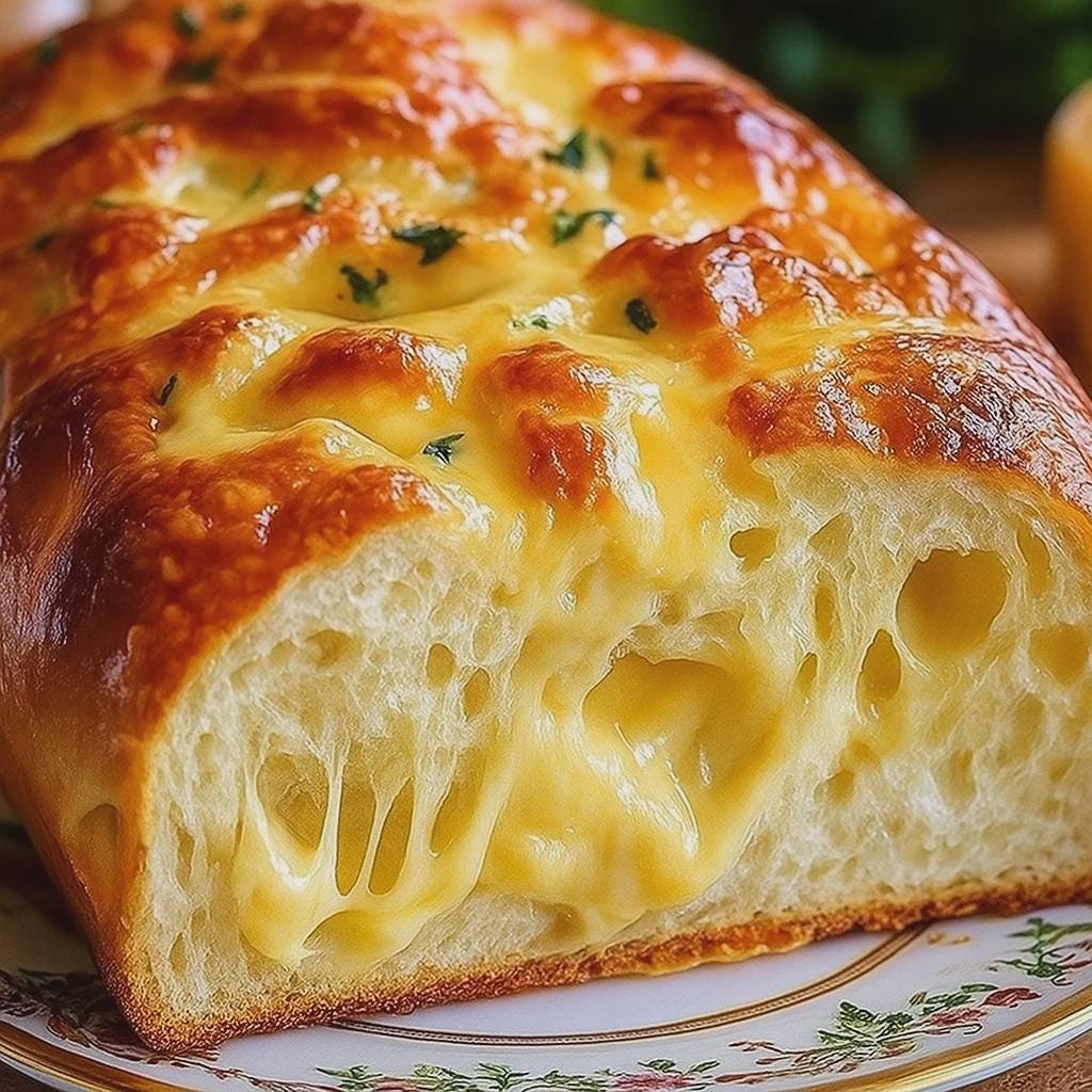 Savory Cheese Bread Recipe: Garlic Herb & 3-cheese Loaf (instant ...