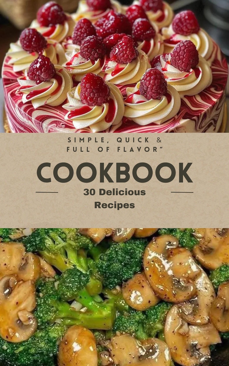 30 Delicious Recipes Cookbook (digital Download) - Etsy