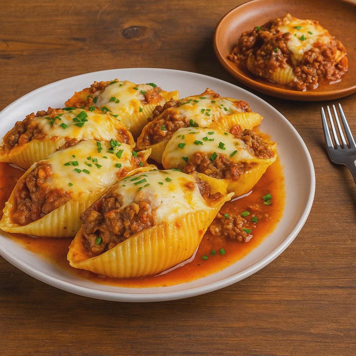Creamy Ricotta Beef Stuffed Shells Recipe | Italian Pasta Dinner ...