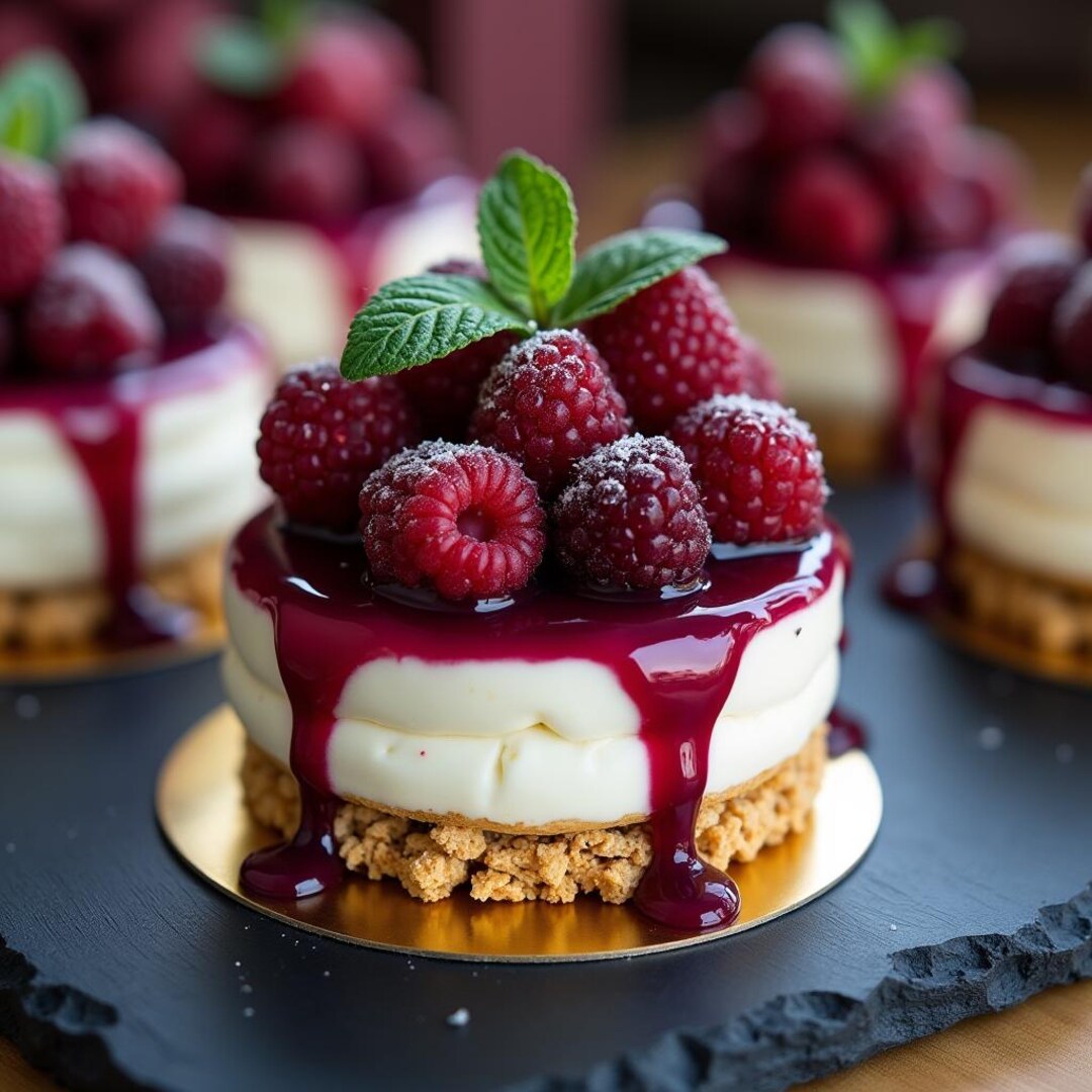 Lemon Raspberry Cheesecake Recipe: No-bake Dessert (digital Download ...