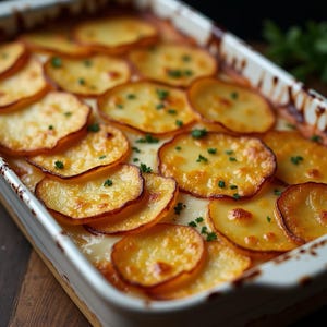 Potatoes Au Gratin Recipe: Creamy Cheesy Side Dish (printable PDF ...