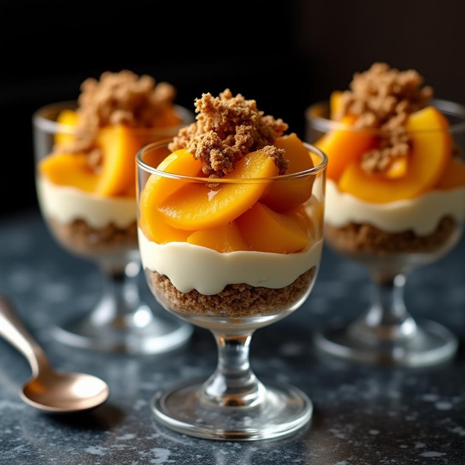 BEST RECIPE for This Peach Verrines With Mascarpone,tasty,perfect,for ...