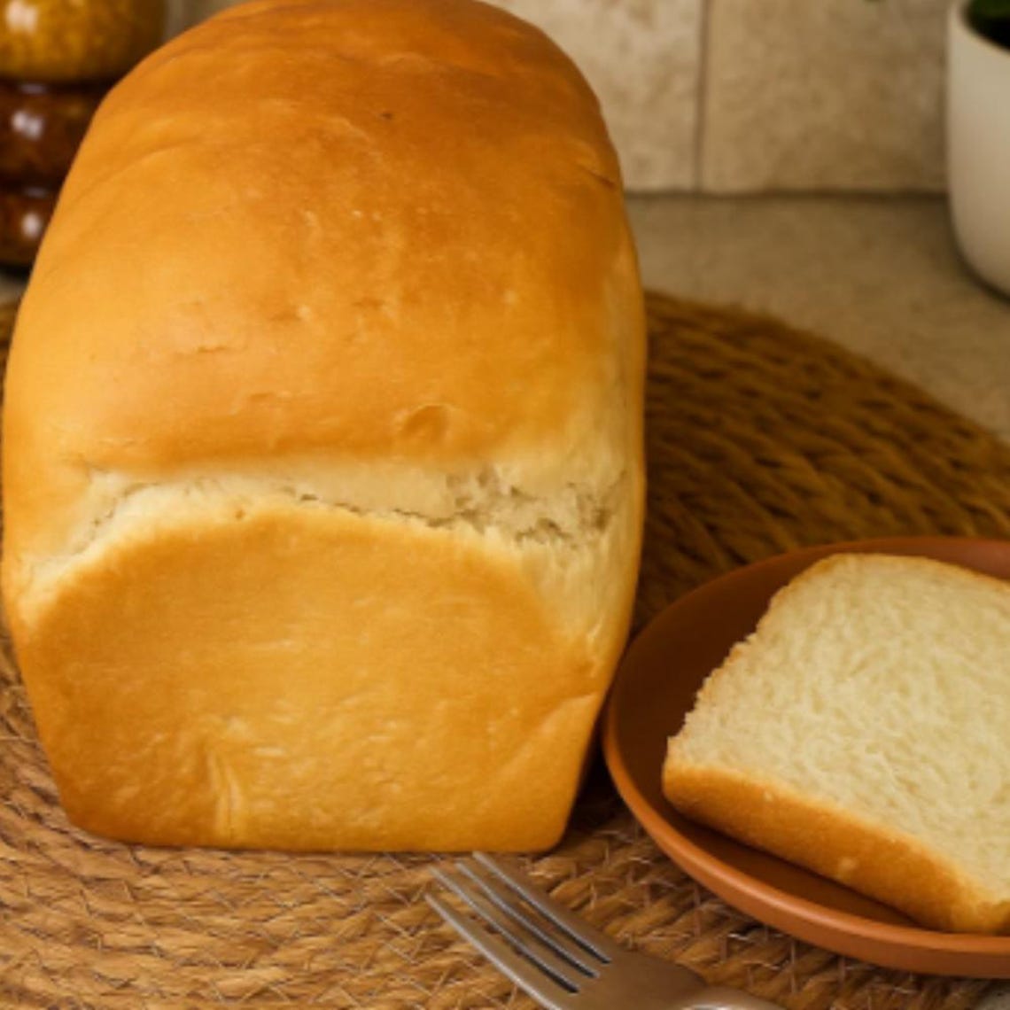 Classic Soft Bread Loaf Recipe | Fluffy, Homemade Bread (digital ...