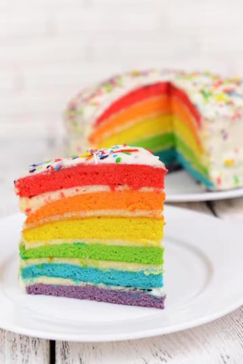 Easy Vibrant Rainbow Layer Cake Recipe | Step-by-step Baking Guide With Vanilla Buttercream ...