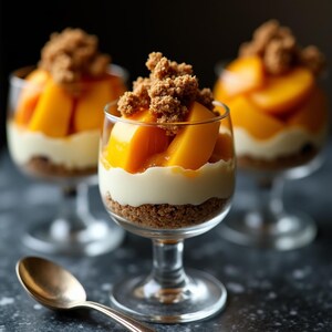 BEST RECIPE for This Peach Verrines With Mascarpone,tasty,perfect,for ...