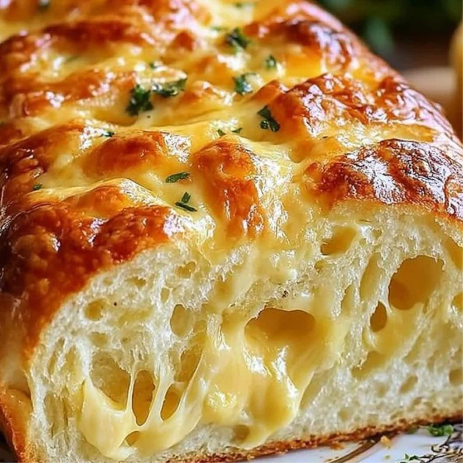 Savory Cheese Bread Recipe: Garlic Herb & 3-cheese Loaf (instant ...