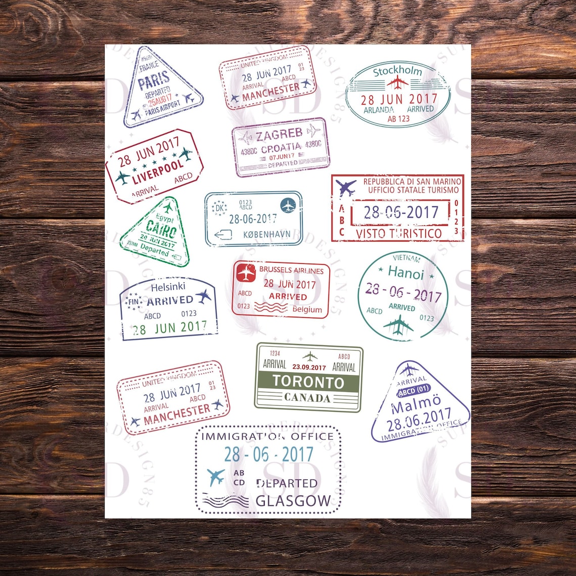 Kidventures Passport: Printable US Passport for Kids Adventure Set ...