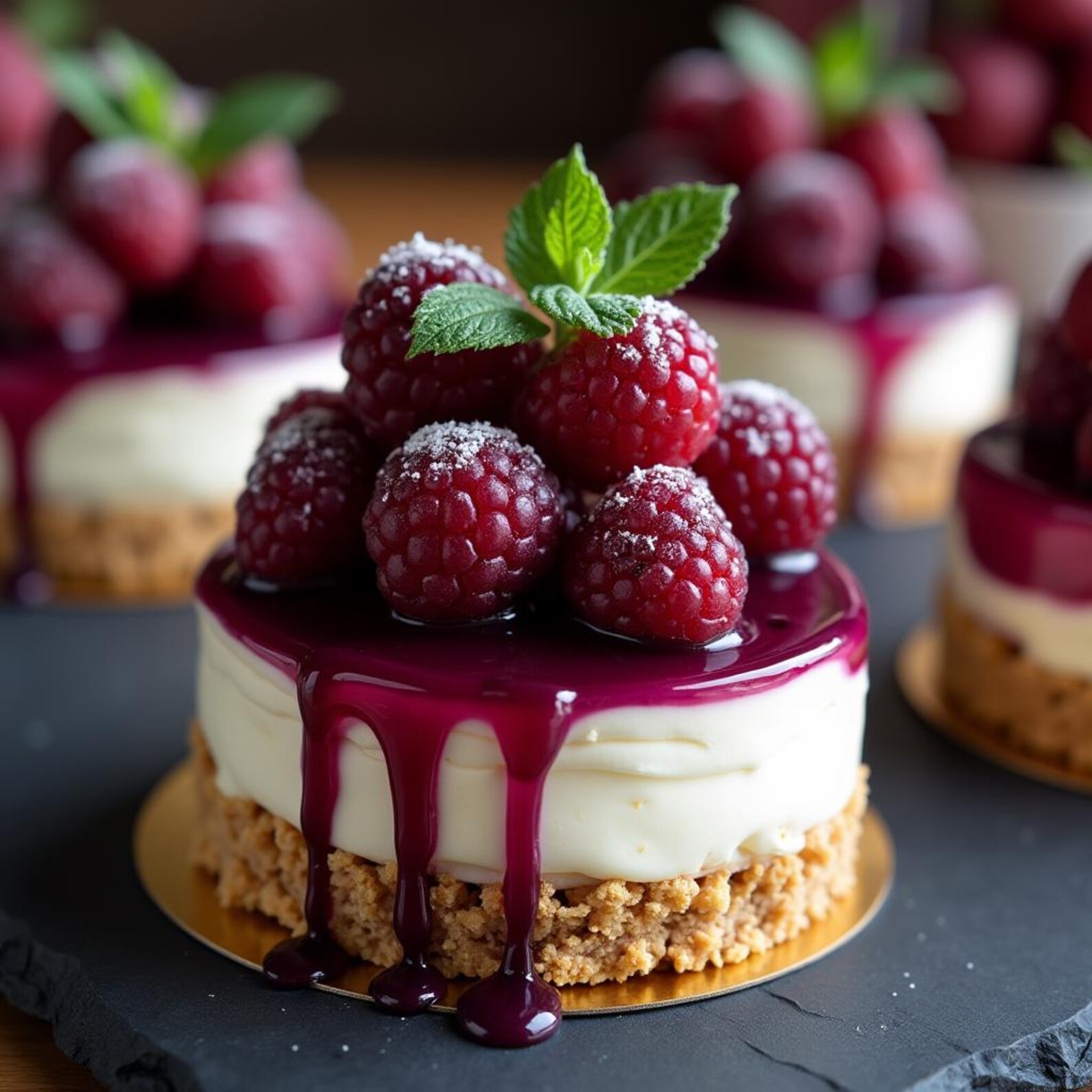 Lemon Raspberry Cheesecake Recipe: No-bake Dessert (digital Download ...