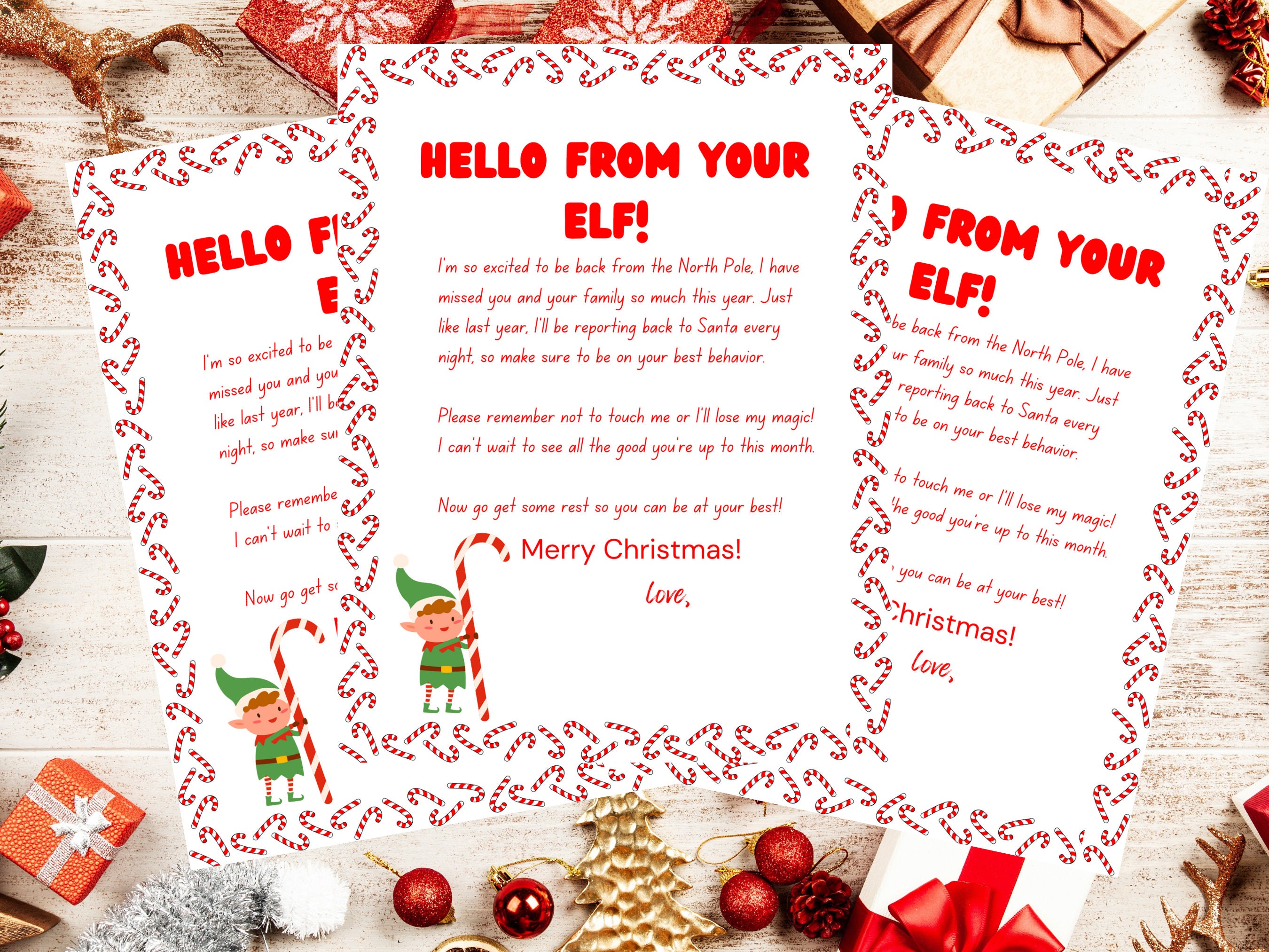 Elf Arrival Letter, Printable Christmas Letter, Elf Message, Holiday ...