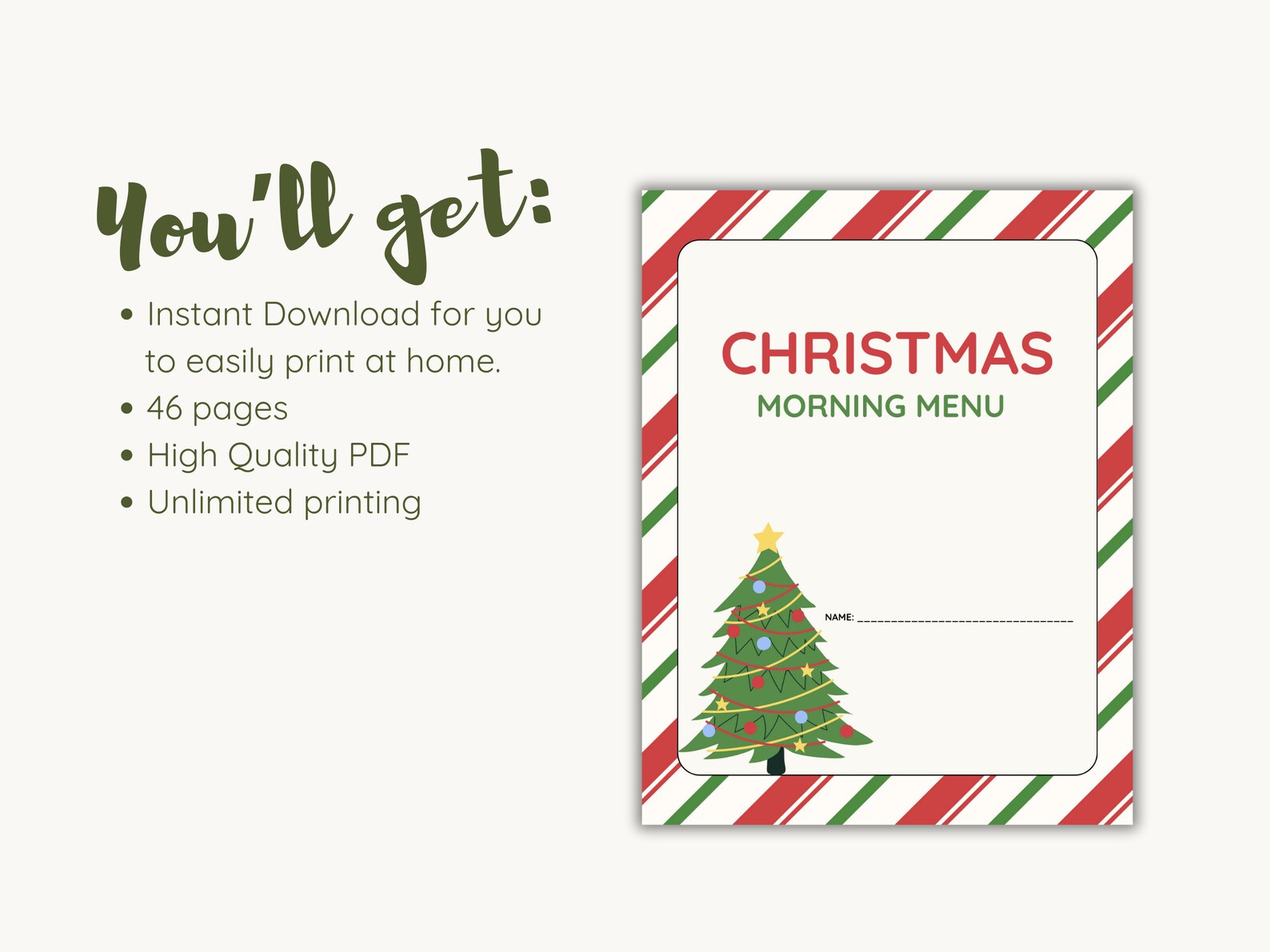 Christmas Morning Menu, Homeschool Preschool, Preschool Worksheets ...