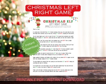 Christmas Left Right, Christmas Party Game, Gift Exchange Game, Pass ...