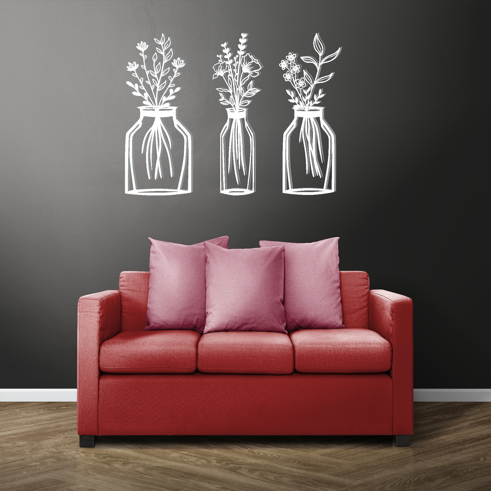 Spring Flower Metal Wall Decor, Unique Design Flower Art, Home Decor ...