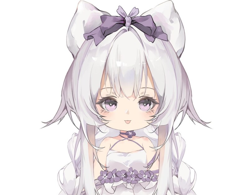 Chibi Live2d Vtuber Model Cute Fox Girl Fully Rigged premade Ready to ...
