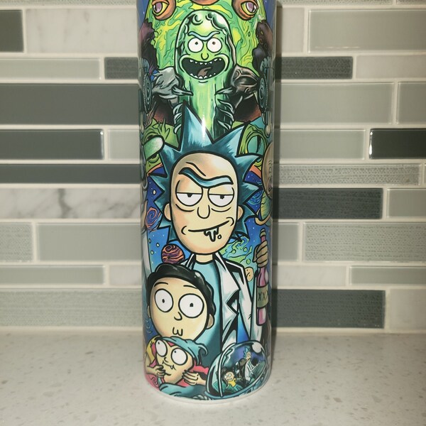 Rick and Morty Pickle Tumbler - Etsy