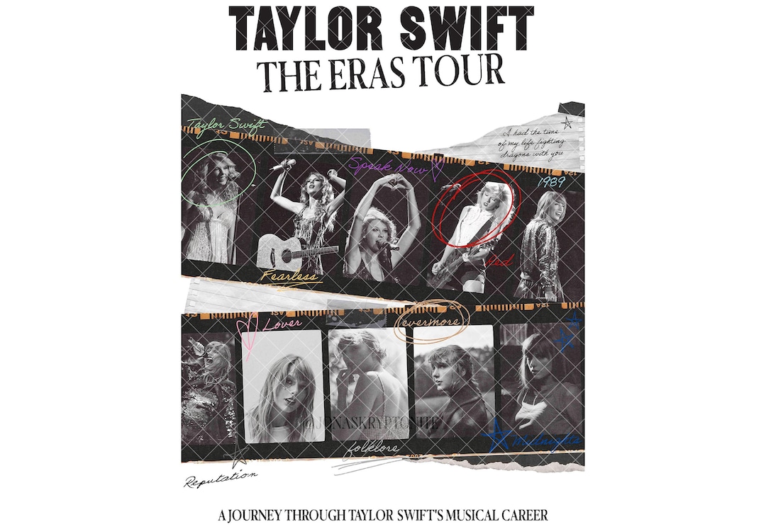 Taylor Swifr A Journey the Eras Tour Png Taylor Swift Png - Etsy