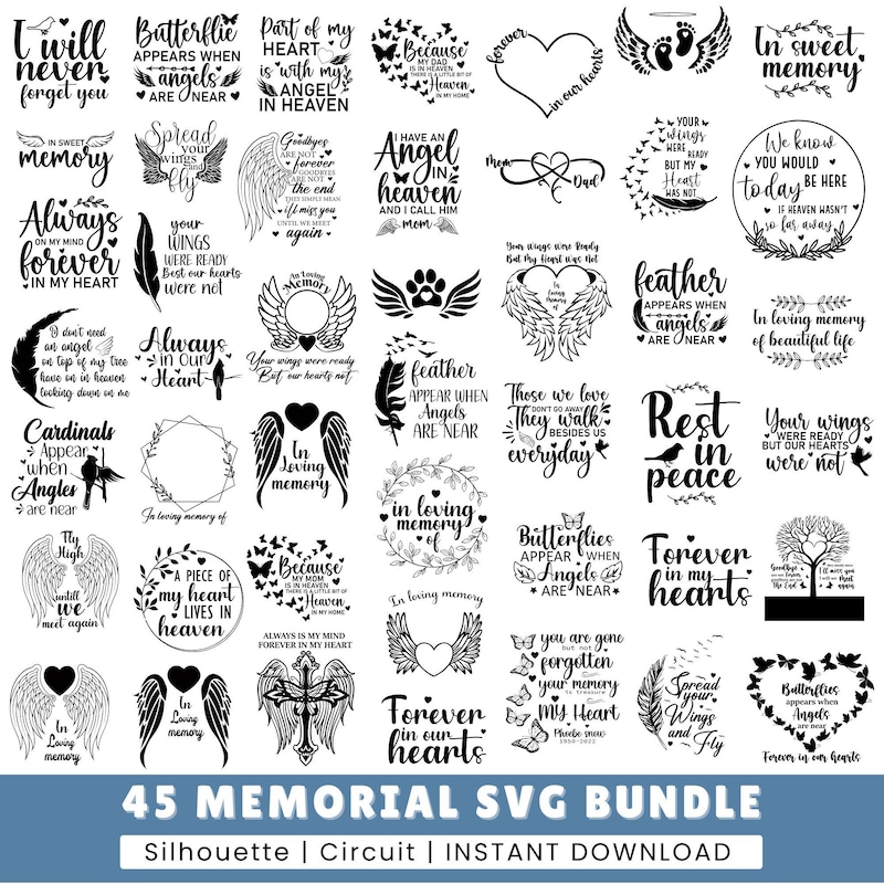 Angel Pet Memorial Svg - Etsy