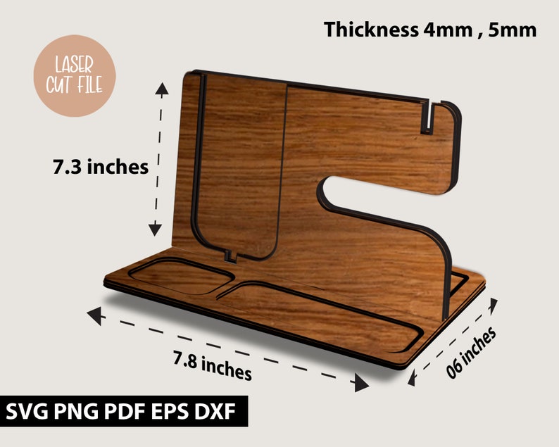 Docking Station Svg File, Docking Station Laser Cut File, Docking ...