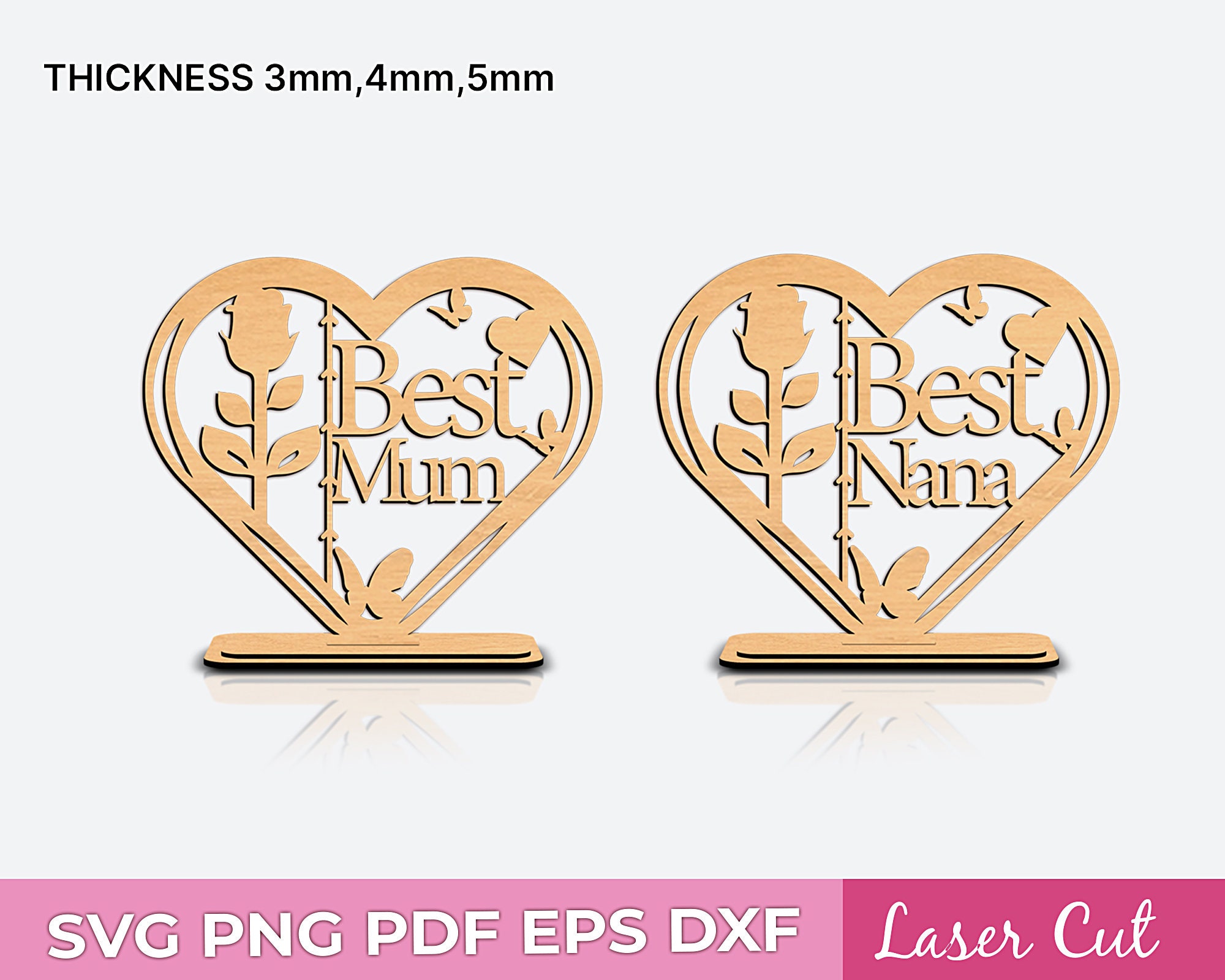 Mom Heart Laser SVG, Best Mom Heart Laser Cut Svg Files, Vector Files ...
