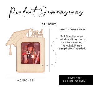 Class of 2025 Graduation Photo Frame, Graduation Frame Laser Cut File ...