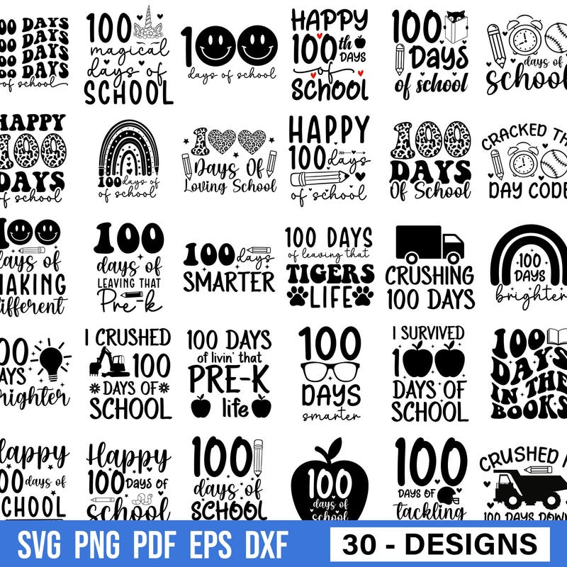 100th Days of 5th Grade - Etsy