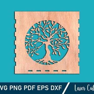 Tree Laser Cut Svg Files, Vector Files for Wood Laser Cutting, Tree of ...
