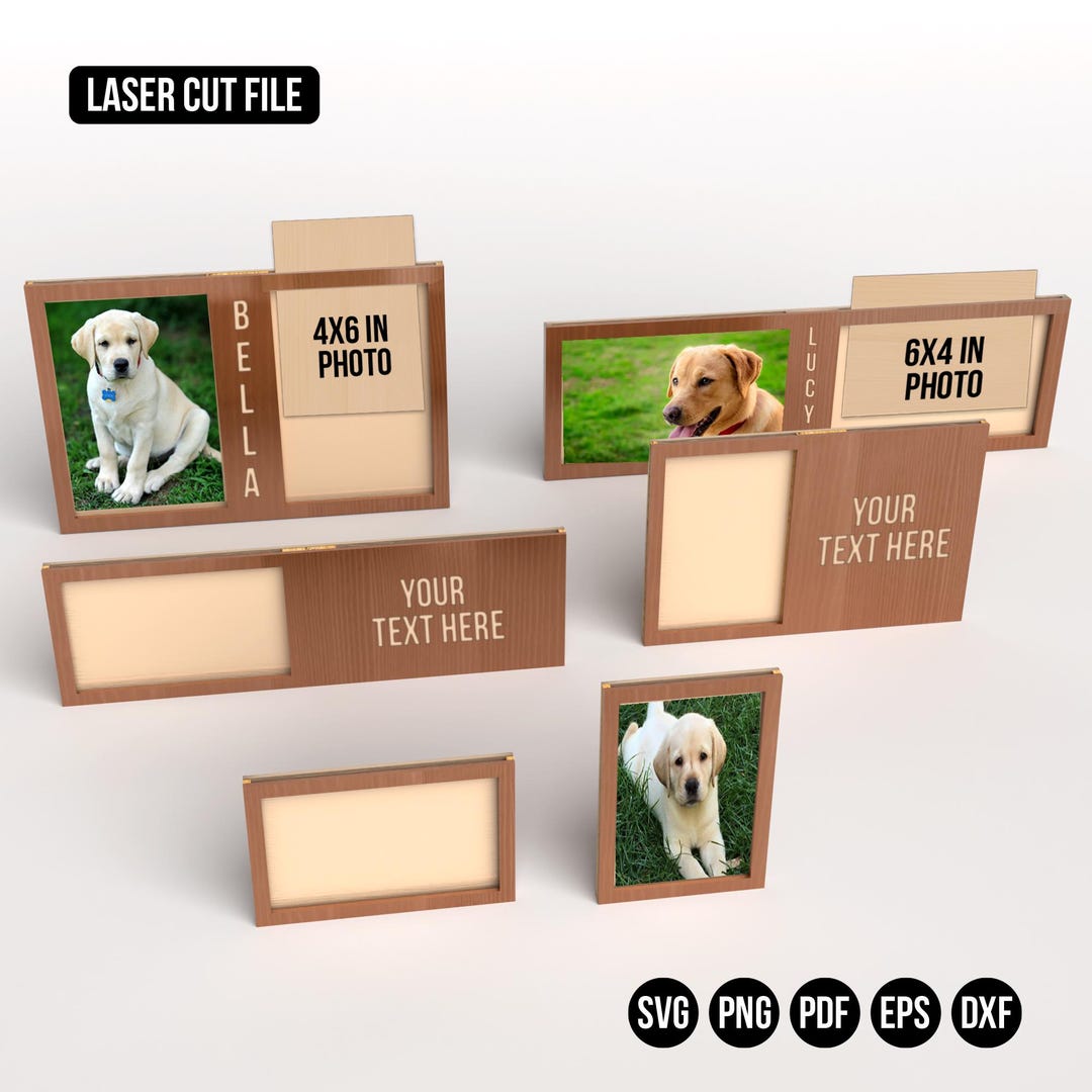 Photo Frame Holder 3x2 in Photo for Laser Cut Files - Family, Friends ...