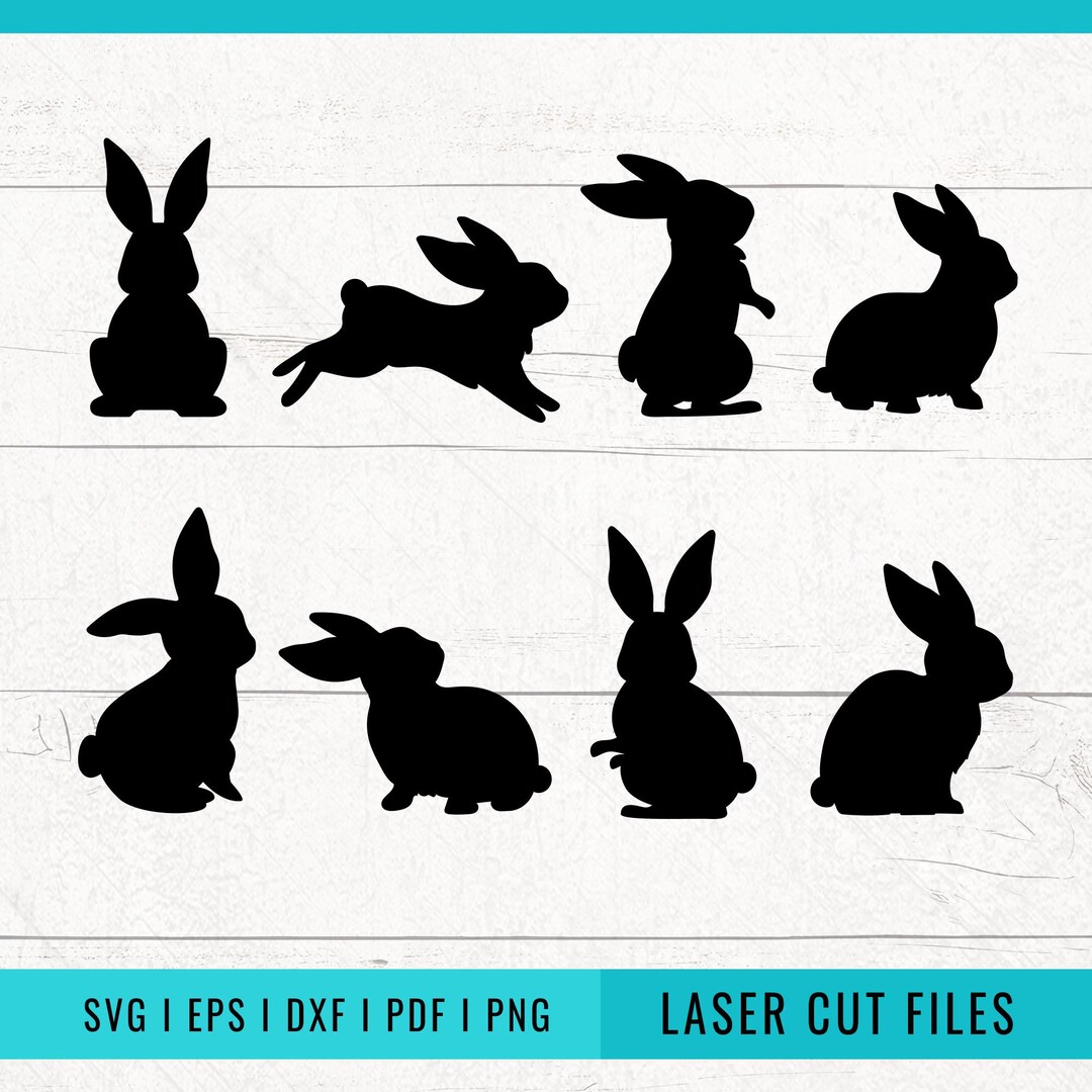 Wood Bunnies Svg, Spring Decor, Easter Bunnies Svg, Bunny Svg, Easter ...