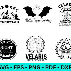 20 Velaris Design Svg Bundle, Acotar Velaris Svg Bundle, City of ...