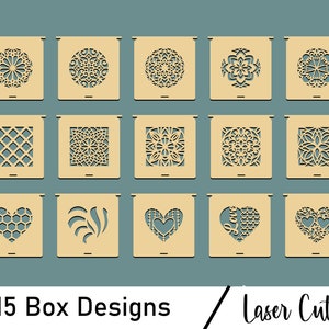 Decorative Gift Box SVG, Different Pattern Decorative Gift Box, Jewelry ...