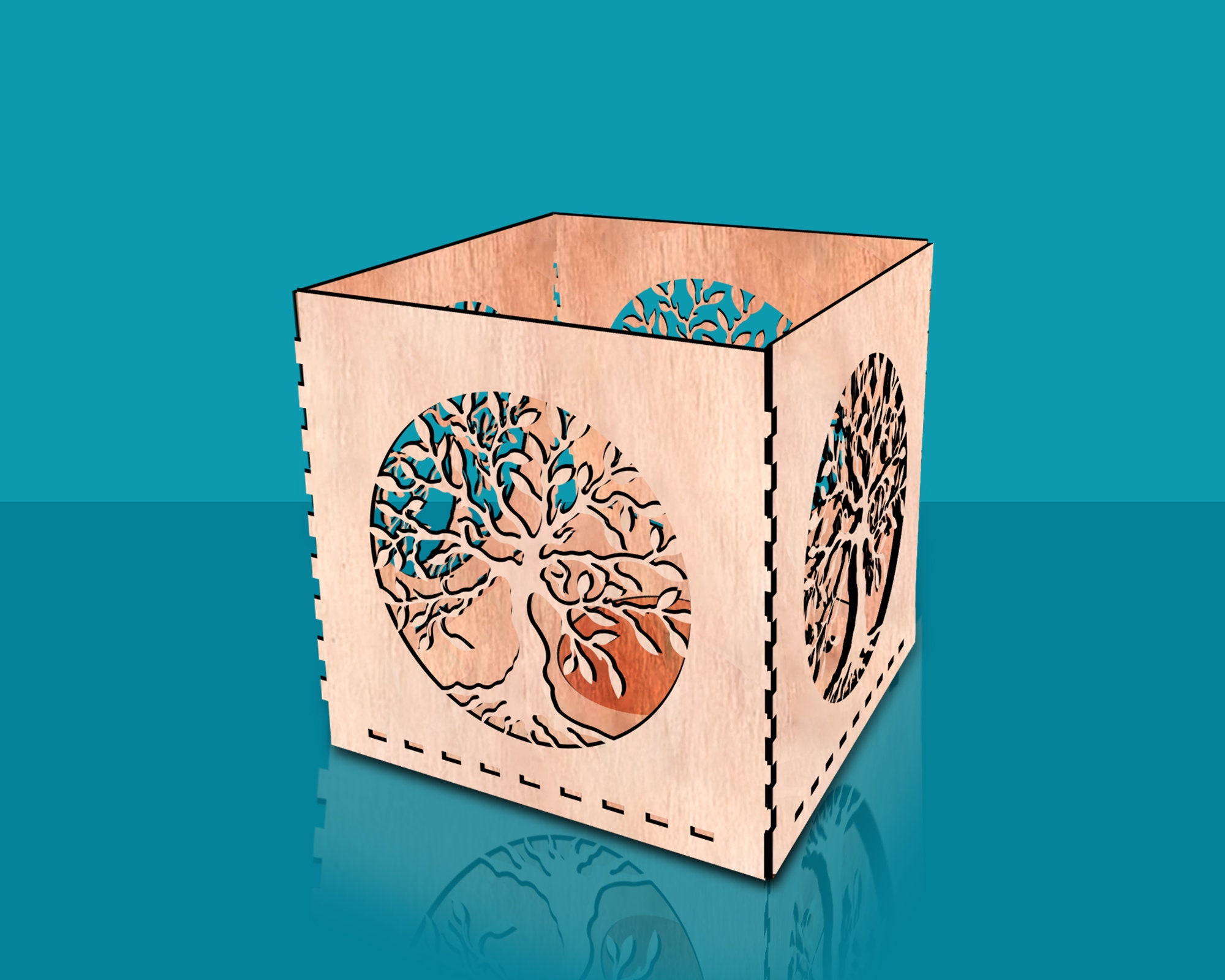 Tree Laser Cut Svg Files, Vector Files for Wood Laser Cutting, Tree of ...