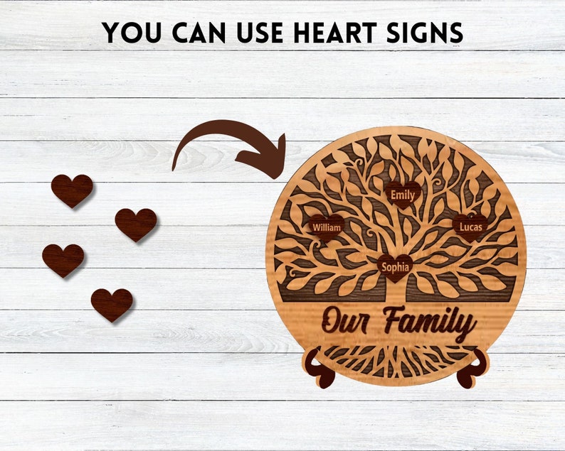 Family Tree Laser Cut Svg Files, Family Tree Branch, SVG Family Tree ...