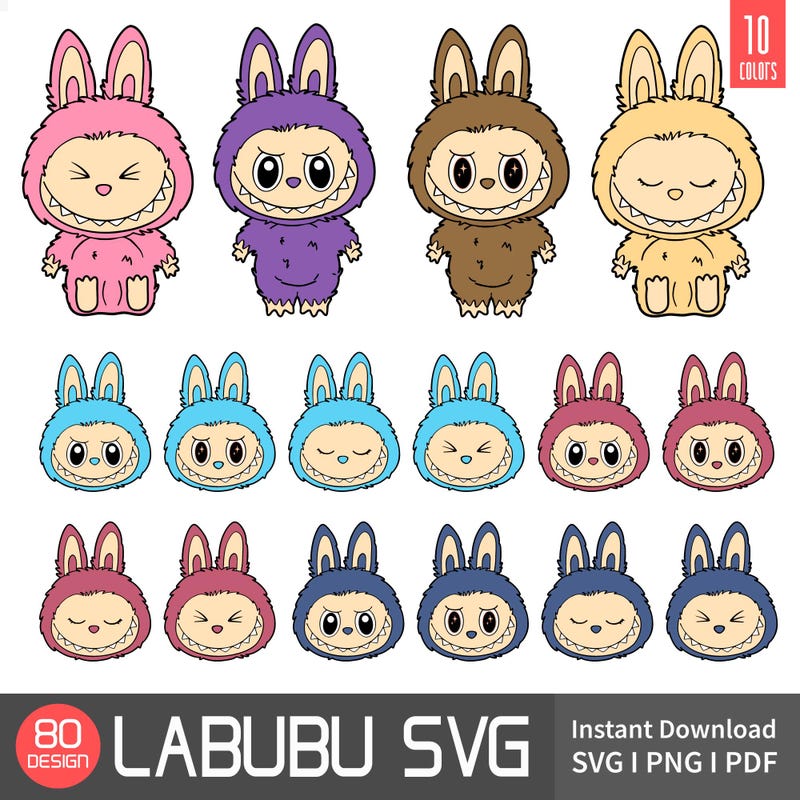 Labubu Papercraft - Etsy